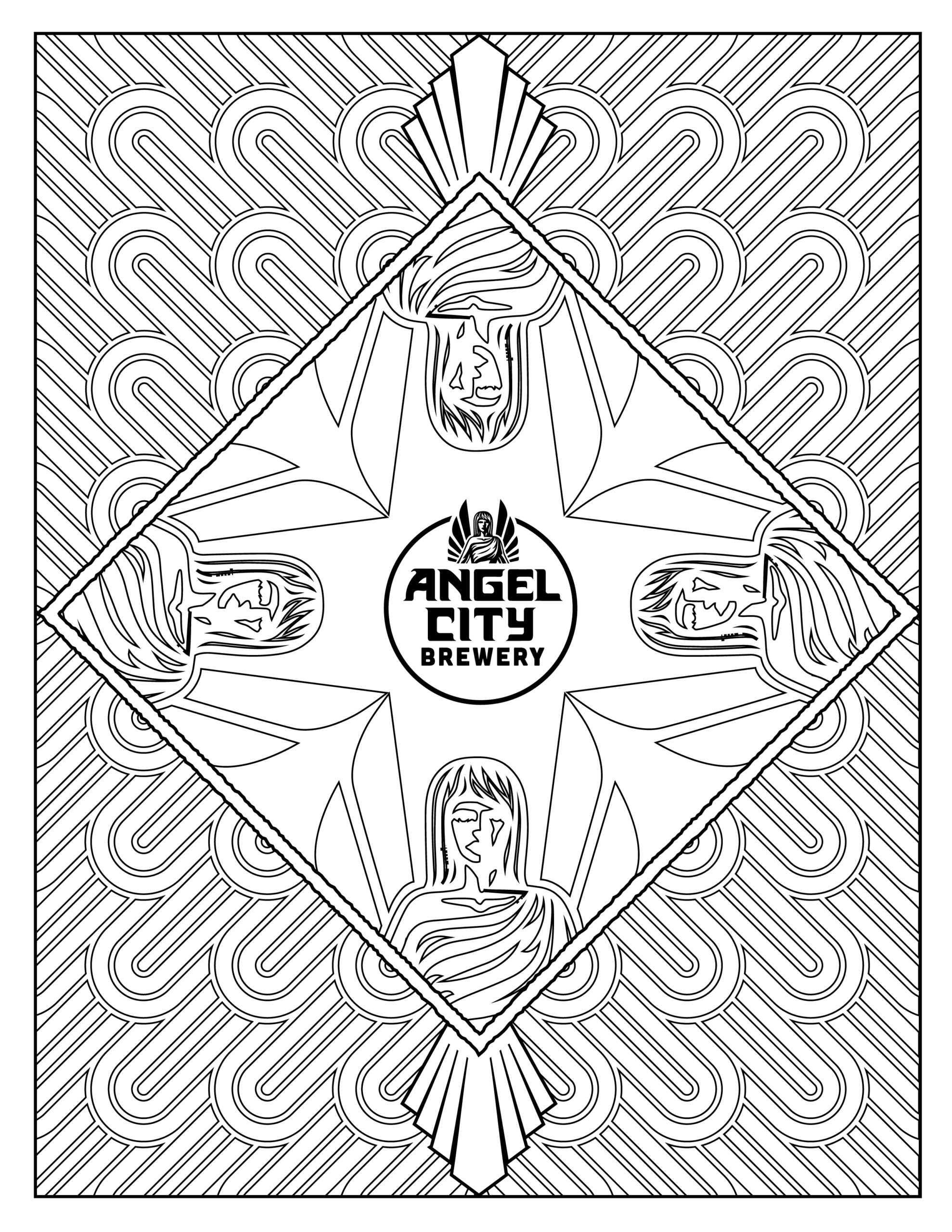 Angel City Coloring Pages - Angel City Brewery
