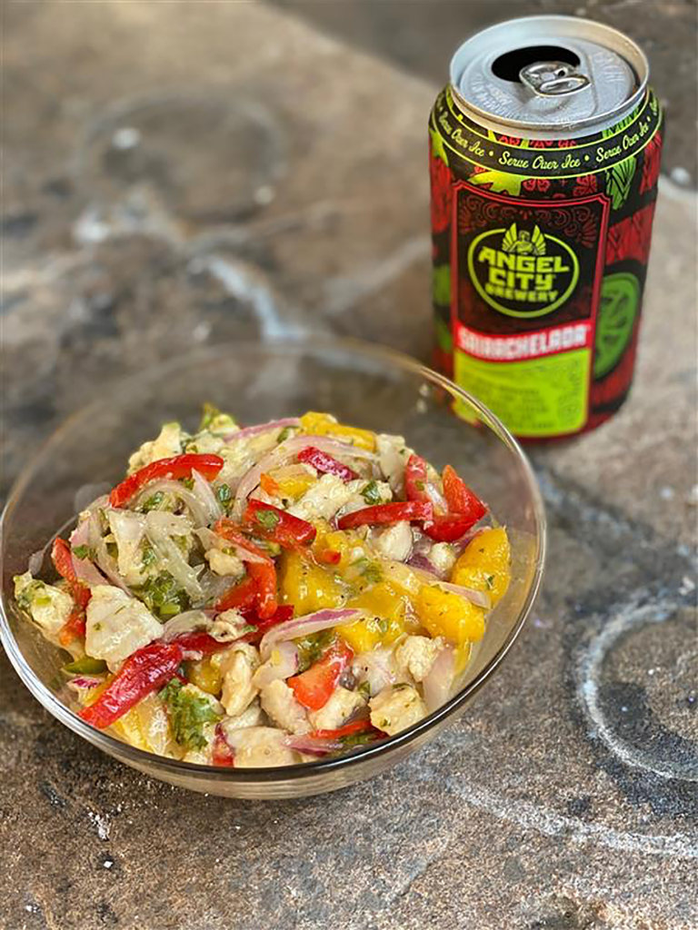 Colima-Style Ceviche - Angel City Brewery